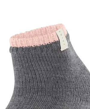 Falke Cosy Plush Ankle Socks With Wool And Alpaca Blend - Grey