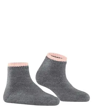 Falke Cosy Plush Ankle Socks With Wool And Alpaca Blend - Grey