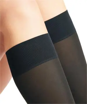 Falke Pure Matt 50 Den Knee High Stockings - Grey