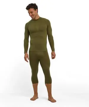 Falke Long-sleeve Turtleneck Performance Shirt - Green