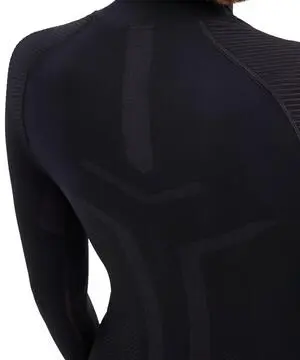 Falke Warm Long Sleeve Turtleneck Shirt - Black