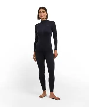 Falke Warm Long Sleeve Turtleneck Shirt - Black
