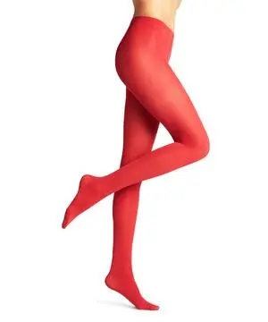 Falke Pure Matt 50 Denier Tights - Red