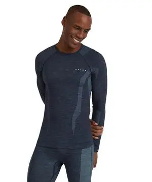 Falke Wool-tech Long Sleeve Base Layer - Blue
