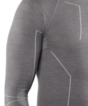 Falke Wool-tech" Long Sleeve Performance Shirt - Grey
