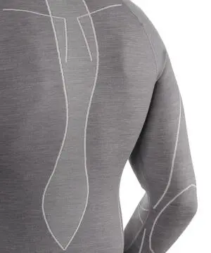 Falke Wool-tech" Long Sleeve Performance Shirt - Grey