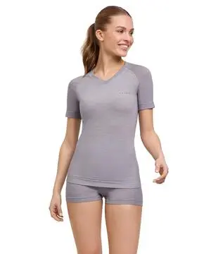 Falke Wool-tech Light Short Sleeve V-neck Shirt