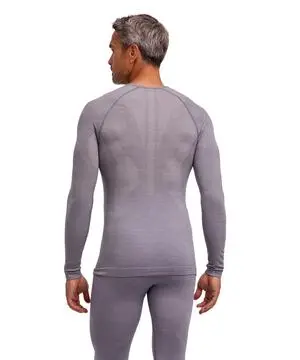 Falke Wool-tech Long Sleeve Base Layer - Grey