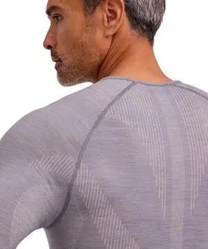 Falke Wool-tech Long Sleeve Base Layer - Grey