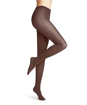 Falke Cotton Touch Tights - Brown