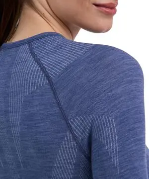 Falke Wool-tech Long Sleeve Base Layer - Blue