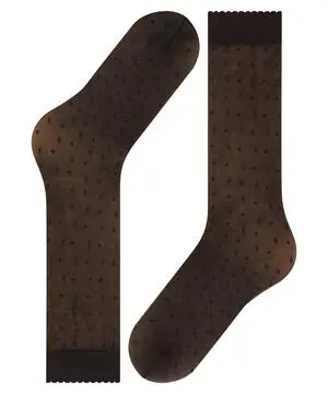 Falke Knee High Polka Dot Sheer Socks - Black