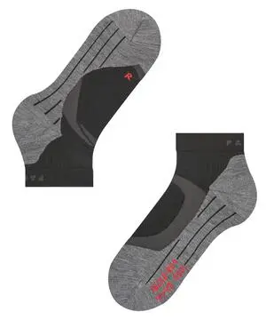 Falke Ru4 Endurance Cool Short Running Socks - Black