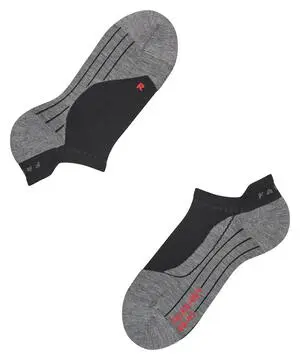 Falke Ru4 Endurance Invisible Running Socks - Black