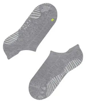 Falke Cool Kick Sneaker Socks With Printed Footprint Nubs - Grey
