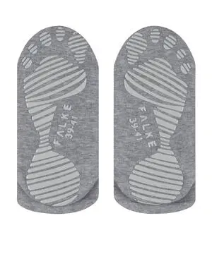 Falke Cool Kick Sneaker Socks With Printed Footprint Nubs - Grey