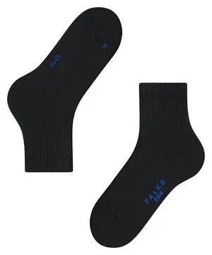 Falke Run Rib Crew Socks - Black