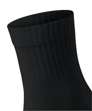 Falke Run Rib Crew Socks - Black