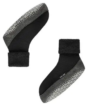 Falke Cosyshoe Merino Wool Slipper Socks - Black