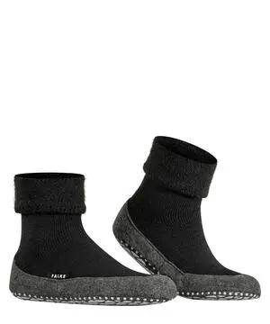 Falke Cosyshoe Merino Wool Slipper Socks - Black