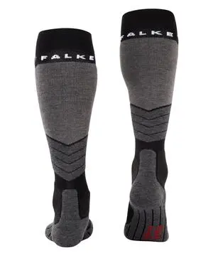 Falke Sk2 Intermediate Wool Skiing Socks - Black