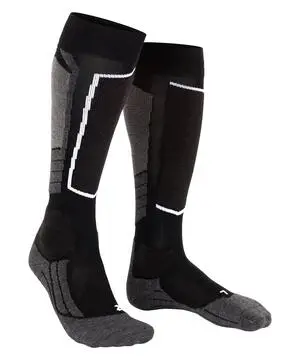 Falke Sk2 Intermediate Wool Skiing Socks - Black