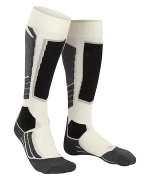 Falke Sk2 Wool Ski Socks - White