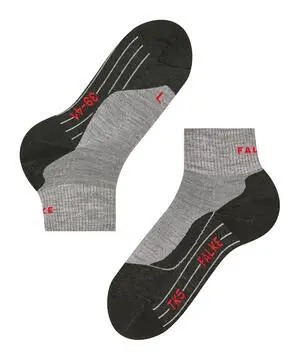 Falke Tk5 Wander Short Trekking Socks - Grey