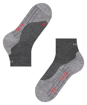 Falke Tk5 Wander Short Trekking Socks - Grey