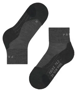 Falke Tk2 Explore Wool Short Trekking Socks - Grey