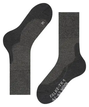 Falke Tk1 Adventure Wool Trekking Socks - Grey