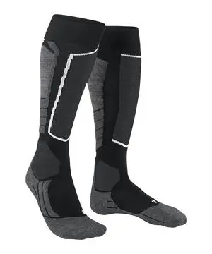 Falke Sk2 Intermediate Vegan Skiing Socks - Black