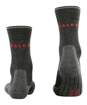 Falke Tk2 Wool Silk Trekking Crew Socks - Grey
