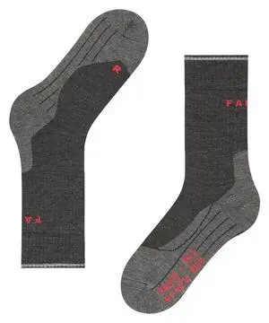 Falke Tk2 Wool Silk Trekking Crew Socks - Grey