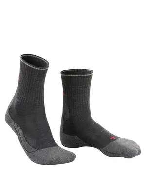 Falke Tk2 Wool Silk Trekking Crew Socks - Grey