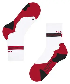 Falke Ru5 Lightweight Calf-length Running Socks - White