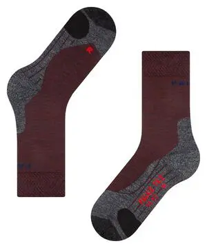 Falke Tk2 Explore Melange Trekking Socks - Red