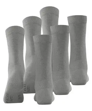 Falke Family 3-pack Crew Socks - Grey