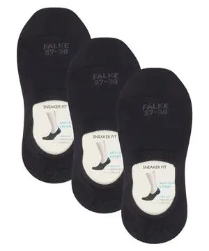 Falke Invisible Socks 3 Pack - Black