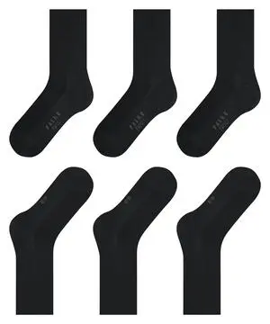 Falke Family 3-pack Crew Socks - Black