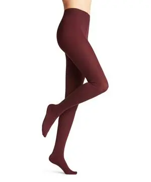 Falke Family Ribbed Tights - Red