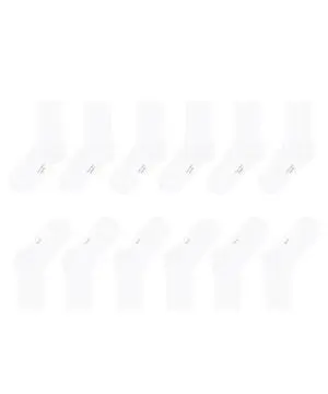 Falke Happy 6-pack Crew Socks - White