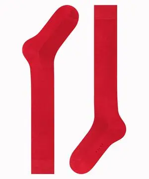 Falke Tiago Knee-high Cotton Dress Socks - Red