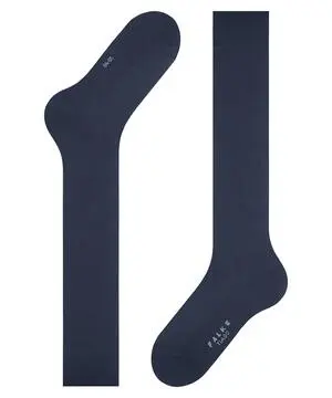 Falke Tiago Knee-high Cotton Dress Socks - Blue