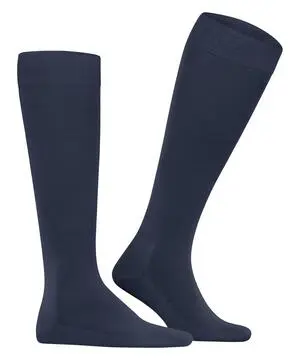 Falke Tiago Knee-high Cotton Dress Socks - Blue