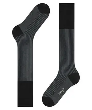 Falke Oxford Stripe Knee-high Dress Socks