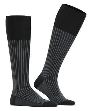 Falke Oxford Stripe Knee-high Dress Socks