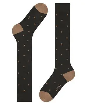Falke Polka Dot Knee-high Socks - Brown