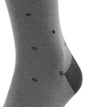 Falke Polka Dot Knee-high Business Socks - Grey