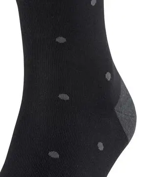 Falke Polka Dot Knee-high Business Socks - Grey